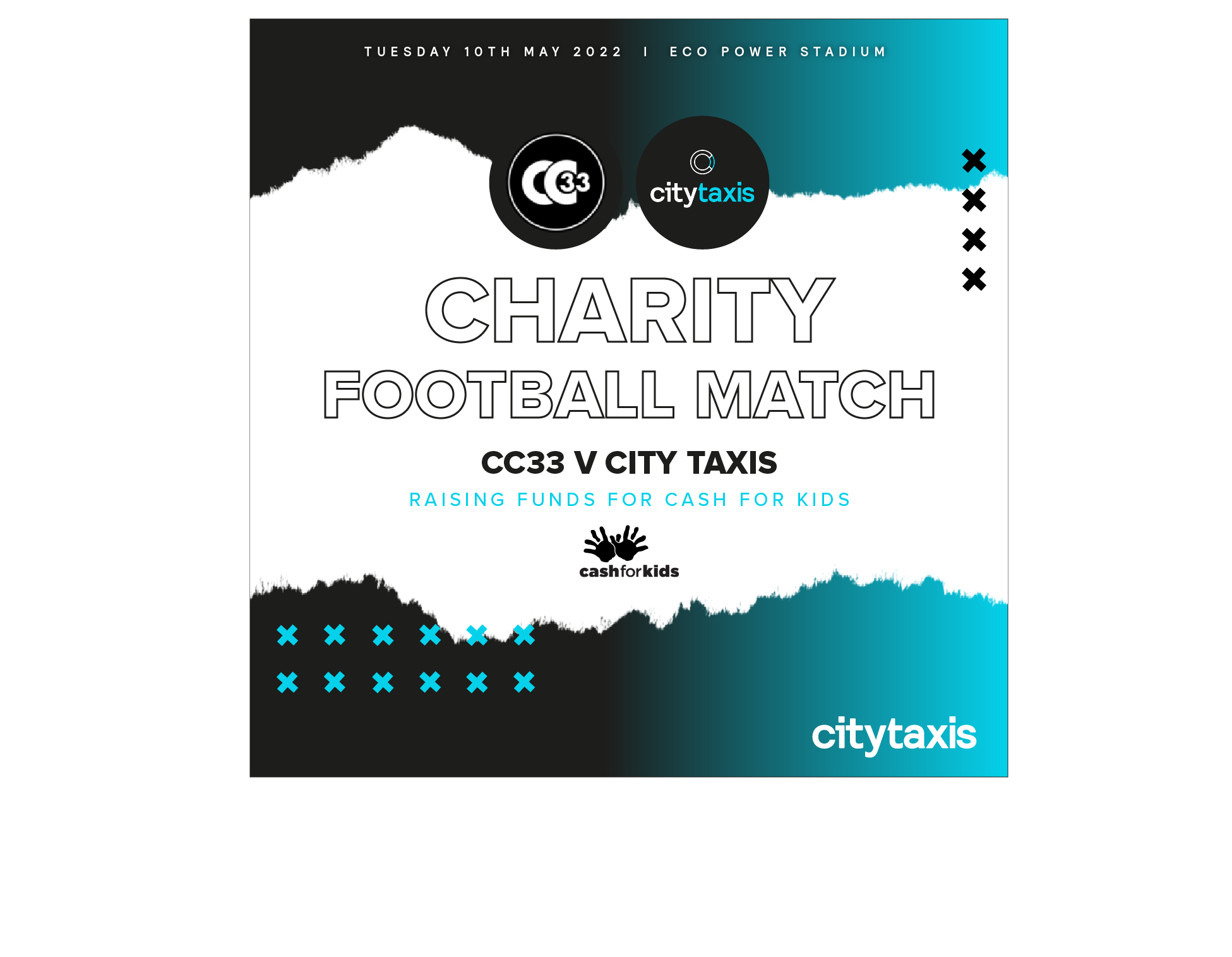 City Taxis and CC33 Take Part in Charity Football Match - City Taxis